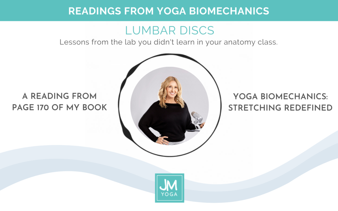 Lumbar Discs Thought Provoker - Jules Mitchell Yoga